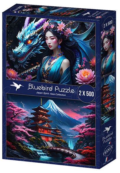 Japan Spirit -palapelit 500 palaa Bluebird Puzzle Asia Collection