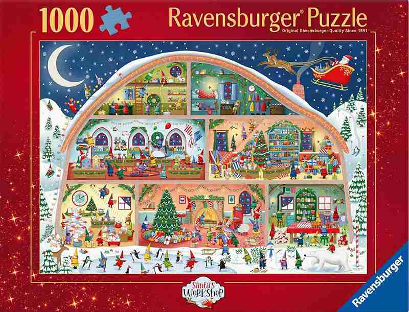Ravensburger Santa’s Workshop palapeli 1000 palaa - Pieni Harrastepuoti