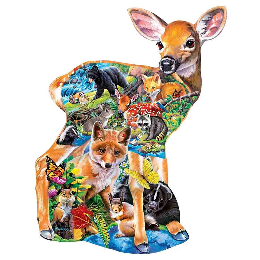 MasterPieces Fawn Friends palapeli 500 palaa - muotopalapeli